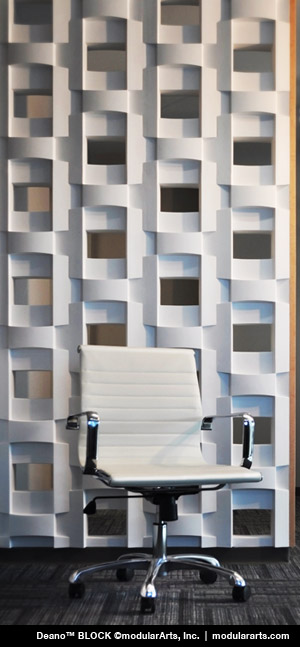 InterlockingRock® BLOCKS for Screen Wall Partitions | modularArts®